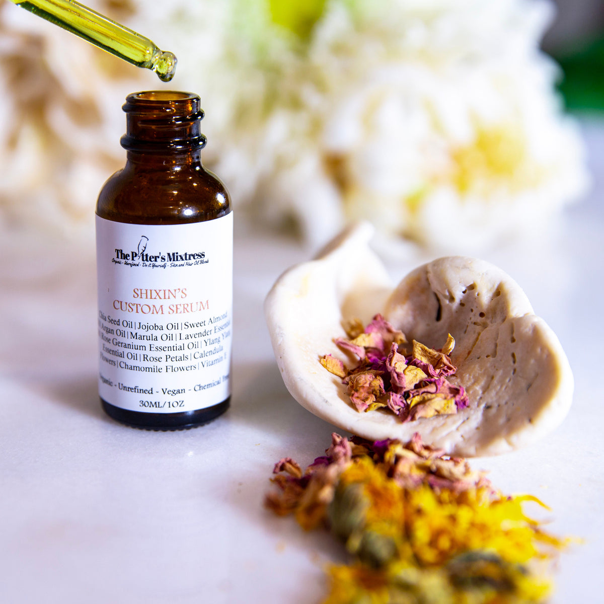 Custom Serum | Face, Hair, Body | The Potter's Mixtress